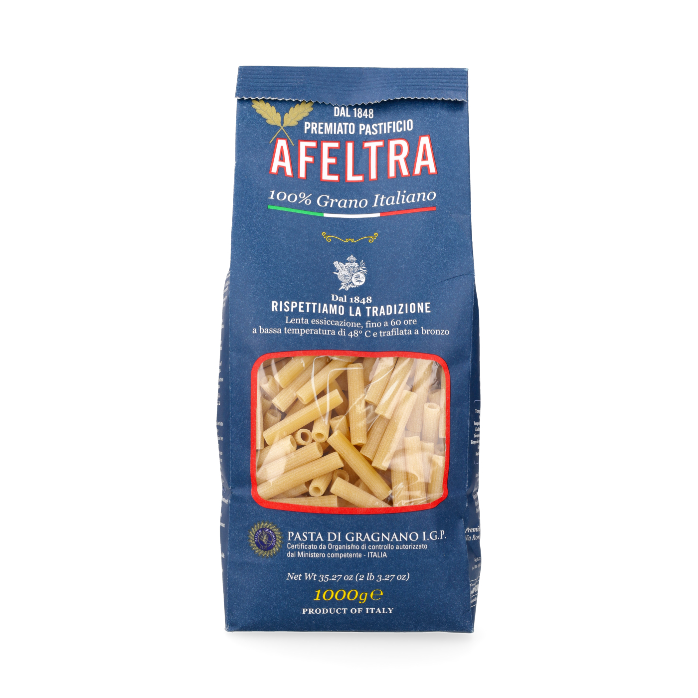 Ziti corti rigati 1Kg Afeltra | Eataly
