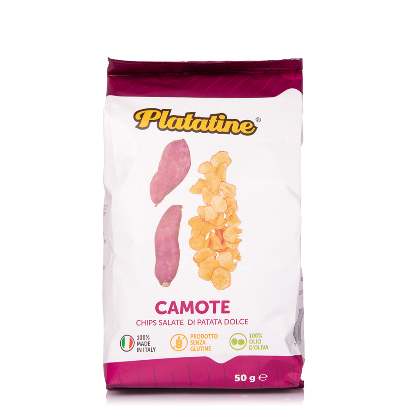 Camote chips di patata dolce viola 60g Platatine | Eataly